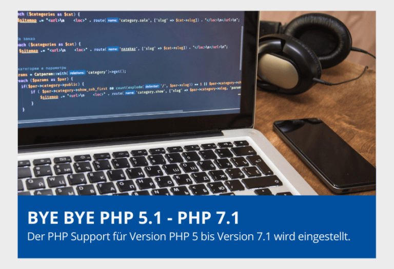 Support für PHP 5.6 - PHP 7.4 läuft aus - Was Sie jetzt tun sollten